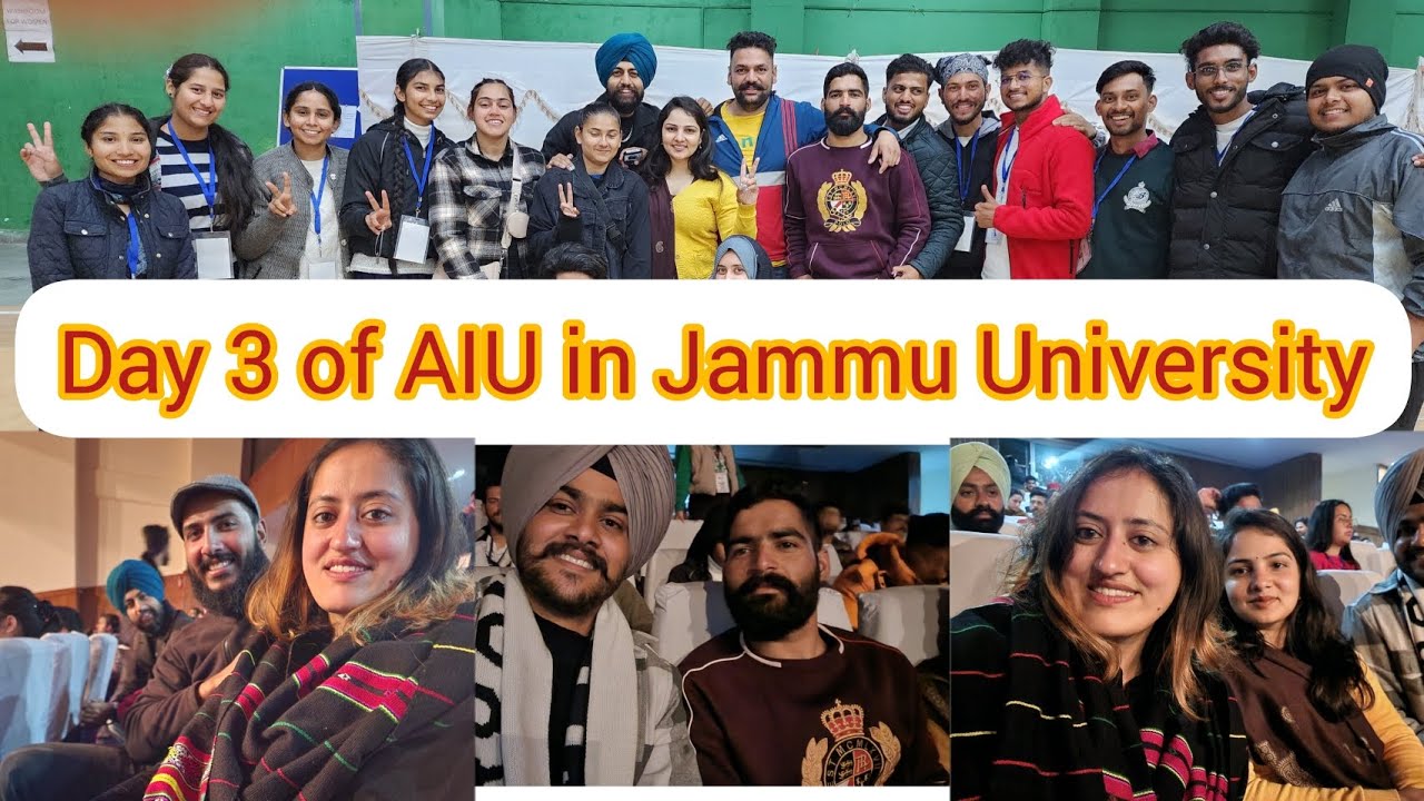 Part 2 of AIU in Jammu University. One act play in this video and funny ...