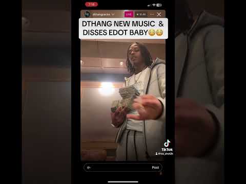 DTHANG DISSES EDOT BABY AND PREVIEWS NEW SONG ON INSTAGRAM LIVE #DTHANG ...