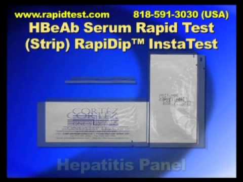 HbeAb Serum Rapid Test - YouTube