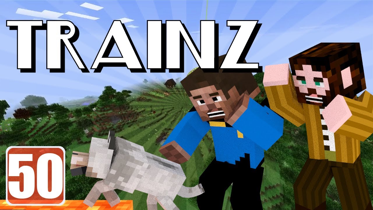 Minecraft Trainz #50 - Danger wolf - YouTube