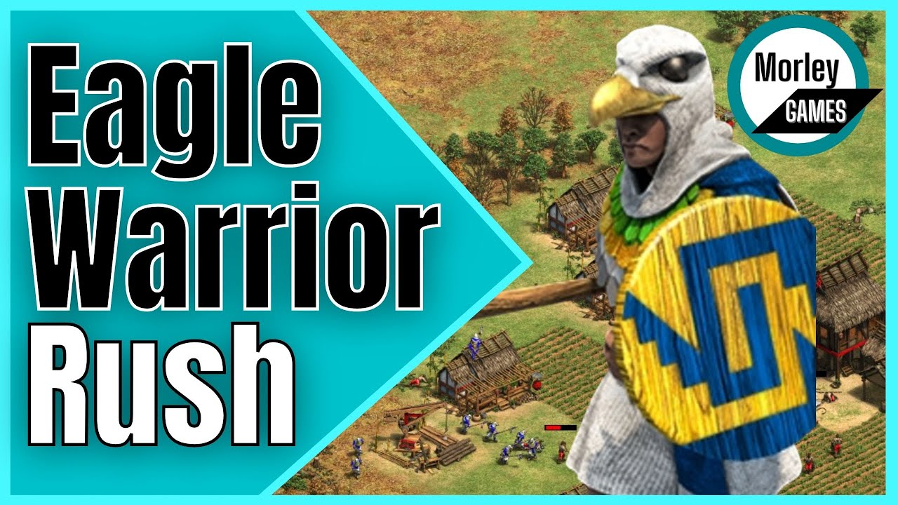 AOE2 Fast Castle Into Eagle Warriors Build Order - YouTube