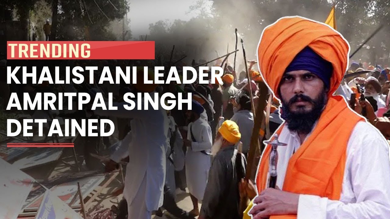 Khalistani Leader Amritpal Singh Reportedly Detained By Punjab Police ...