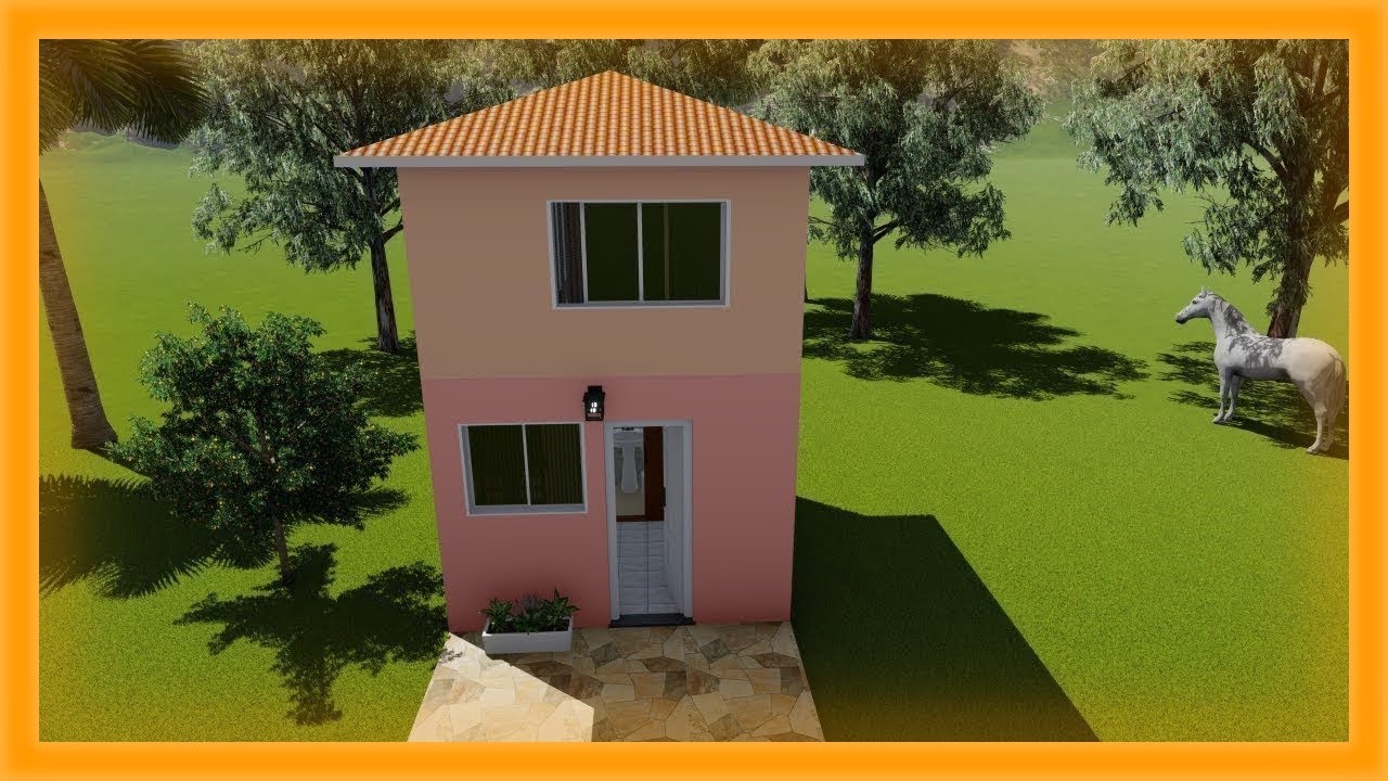 Planta de Sobrado Pequeno Kitnet 3x3 com 1 Quarto - YouTube