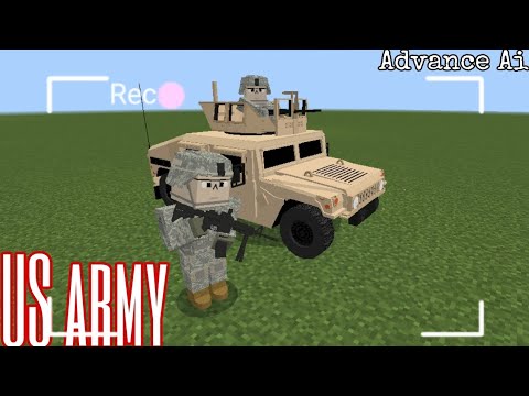 Minecraft Us Army Addon [Advance Ai] - YouTube