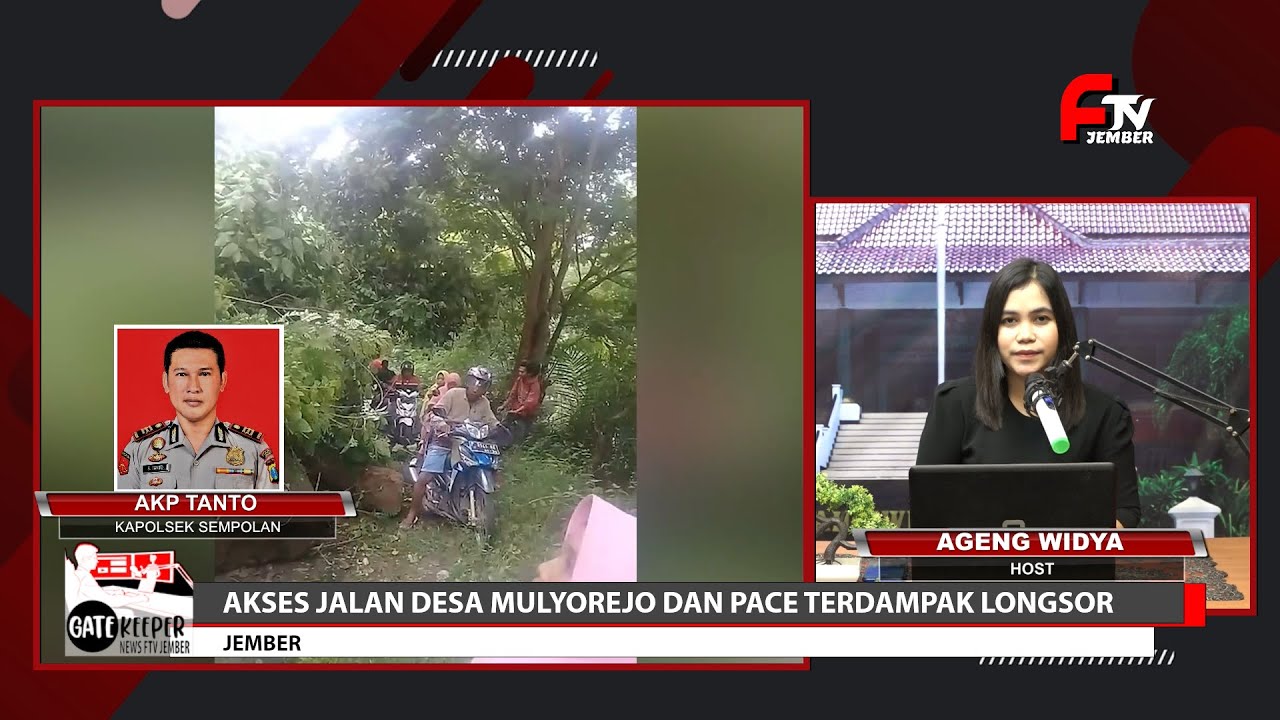 AKSES JALAN DESA MULYOREJO DAN PACE TERDAMPAK LONGSOR - YouTube