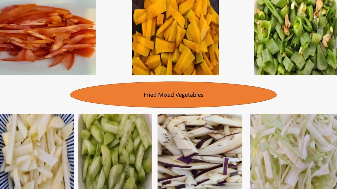 Fried Mixed Veggies with 7 types of Vegetables!!Very Delicious!! - YouTube