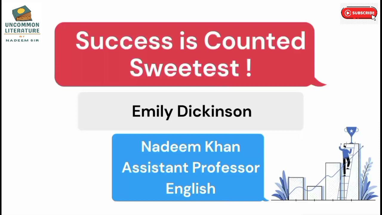 Success is counted sweetest | Emily Dickinson | #American_Poem ...