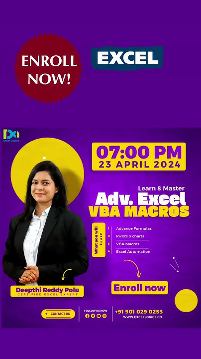 Learn Advance Excel https://tinyurl.com/Excel-Logics #microsoftexcel #excel #dataanalytics - YouTube