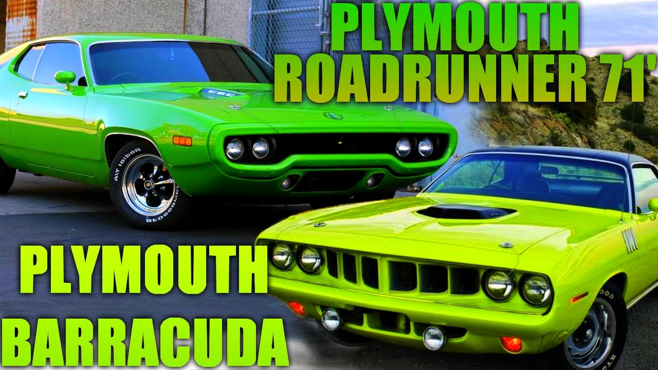 PLYMOUTH ROADRUNNER 71' VS PLYMOUTH BARRACUDA - YouTube