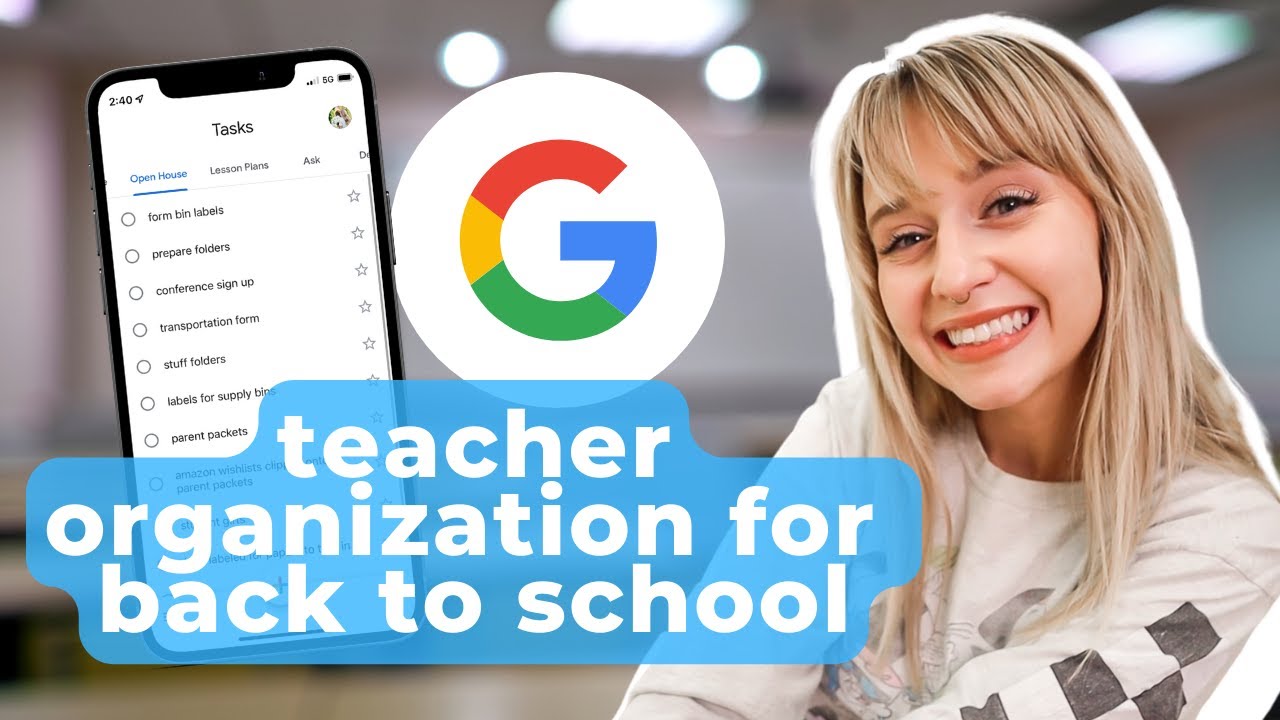 ORGANIZING FOR BACK TO SCHOOL || Google Sheets & Tasks - YouTube