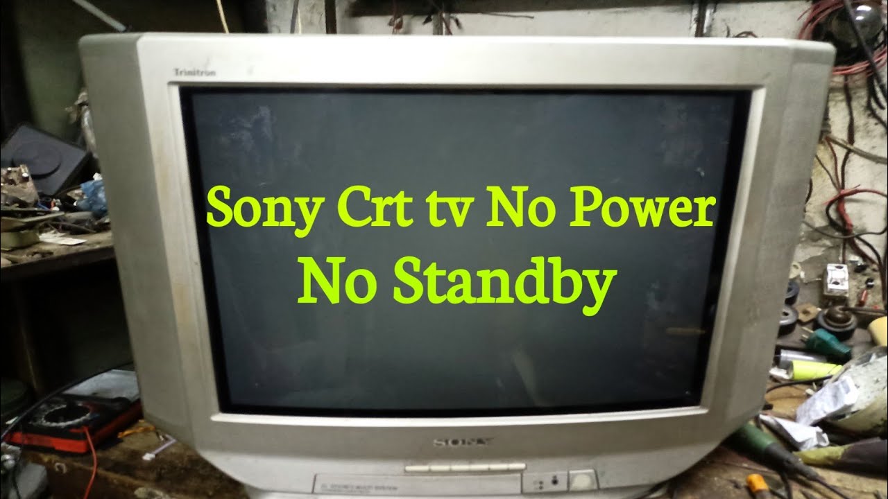 sony crt tv no power indicator | trinitron crt tv No power - YouTube