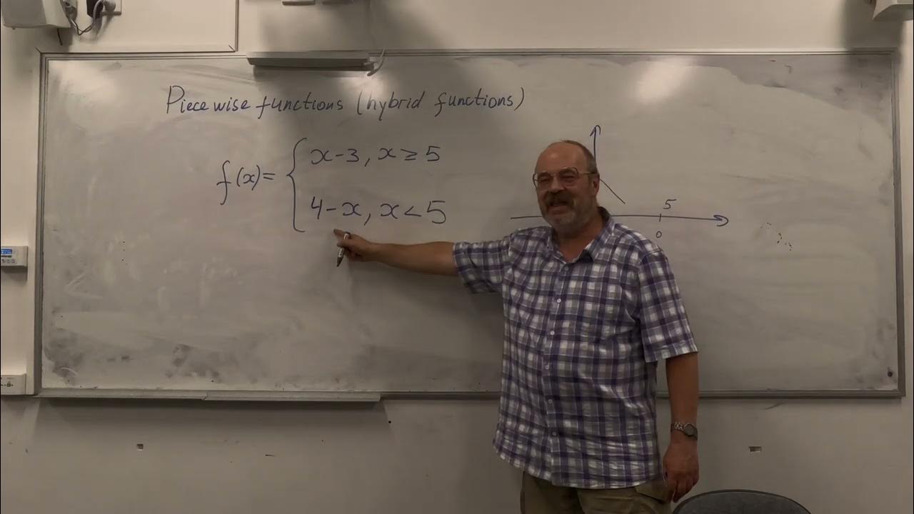 Piece wise functions - YouTube