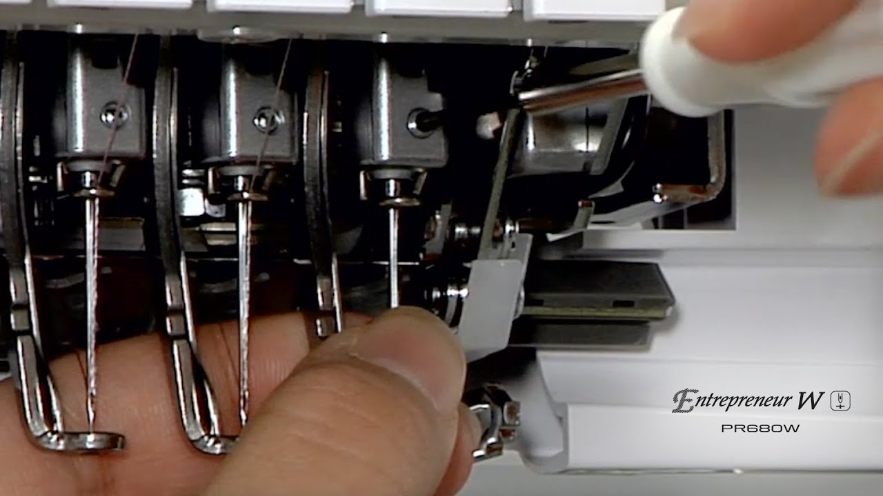 PR680W - Basic Operation 06 - Replacing the needle - YouTube