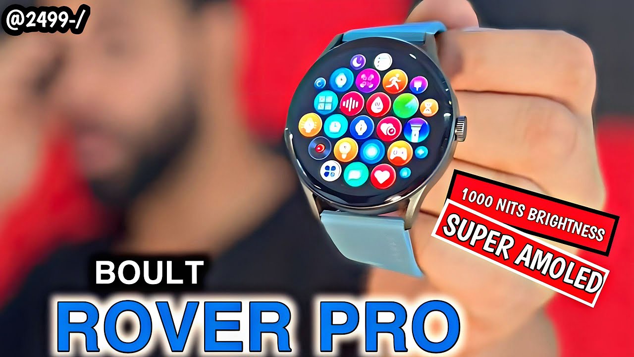 Boult Rover pro | 1.43’’ AMOLED Display, Single chip BT 5.2 calling, 2 free strap!! - YouTube