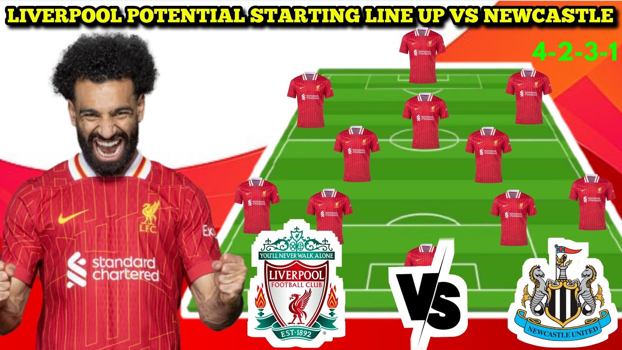 🚨 LIVERPOOL POTENTIAL STARTING LINE UP VS NEWCASTLE UNITED ENGLISH ...