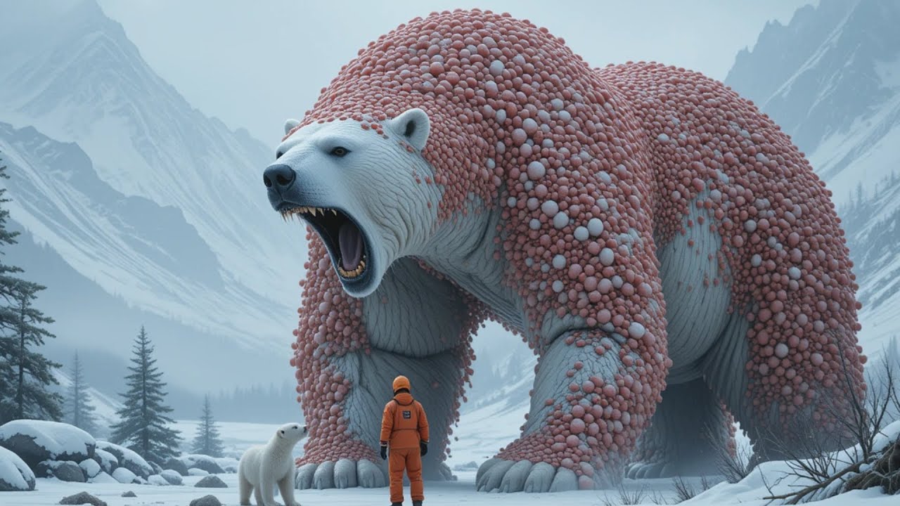 White Bear Cub Finds Rescue Team To Seek Help For Its Infected Mother ...