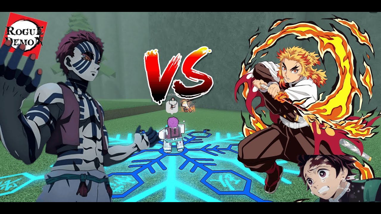 Akaza VS Rengoku X Tanjiro Kamado ( ROGUE DEMON ) - YouTube