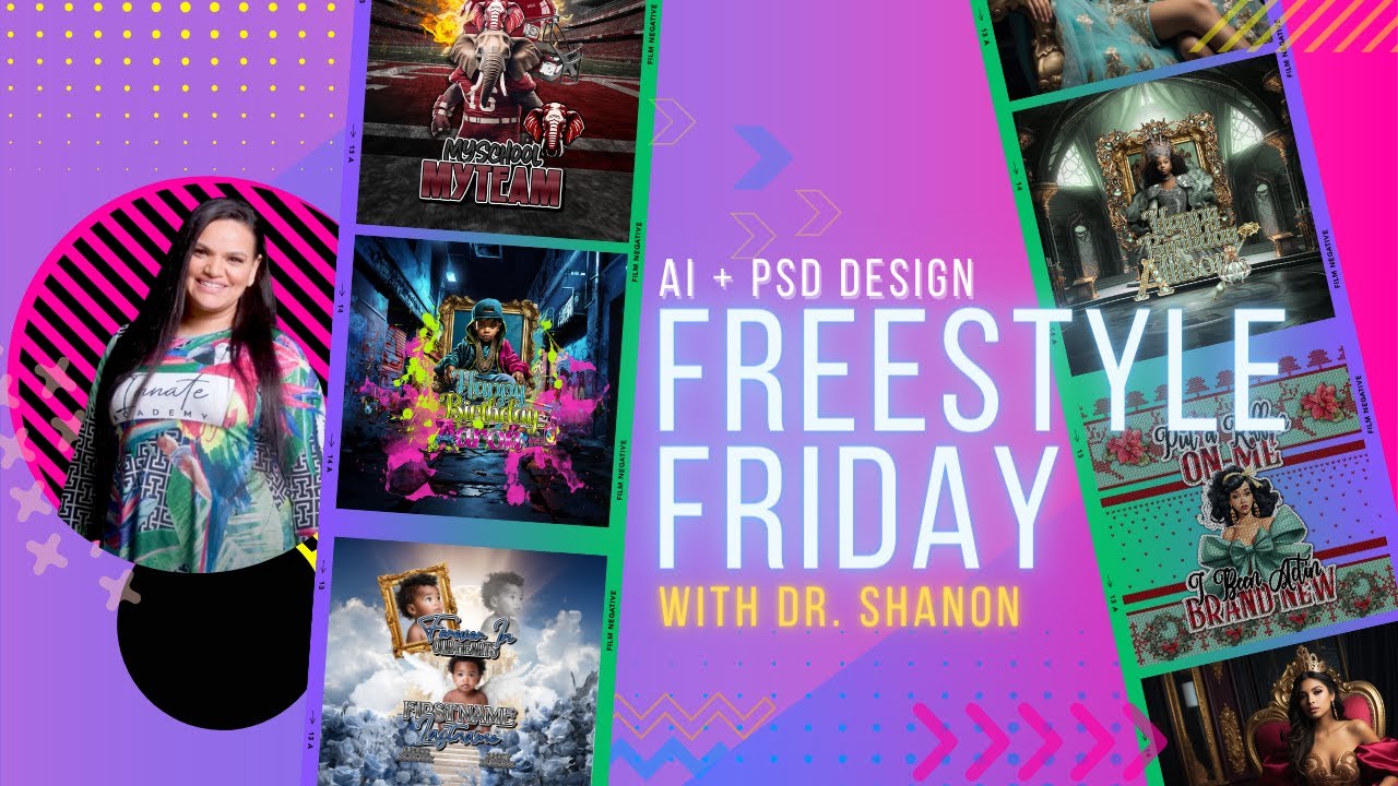 Freestyle Friday AI + Photoshop All-Over Shirt and Party Favors Event ...