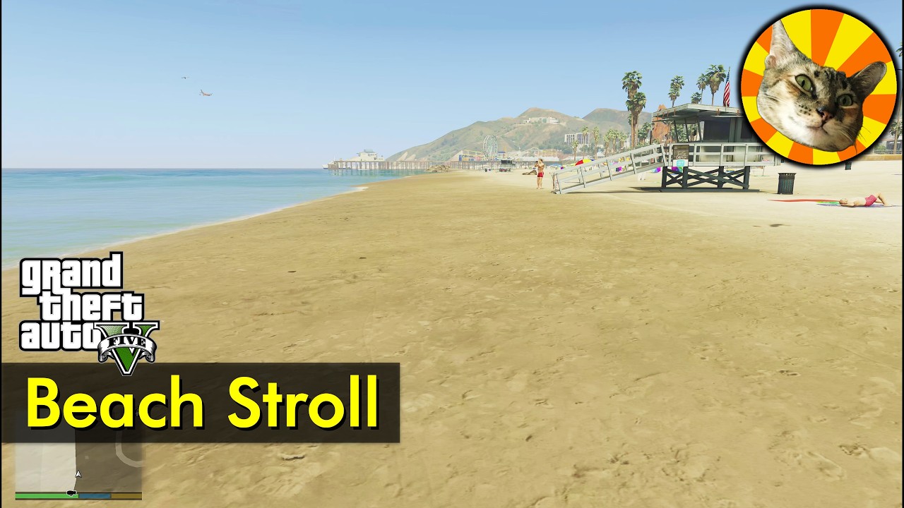 Walking along the beach | GTA V | The Game Tourist - YouTube