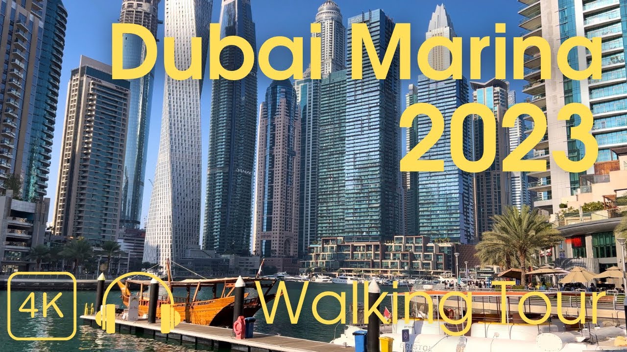 Dubai Marina Promenade, Dubai, UAE 🇦🇪 [ 4K 60 fps ] Walking Tour - YouTube