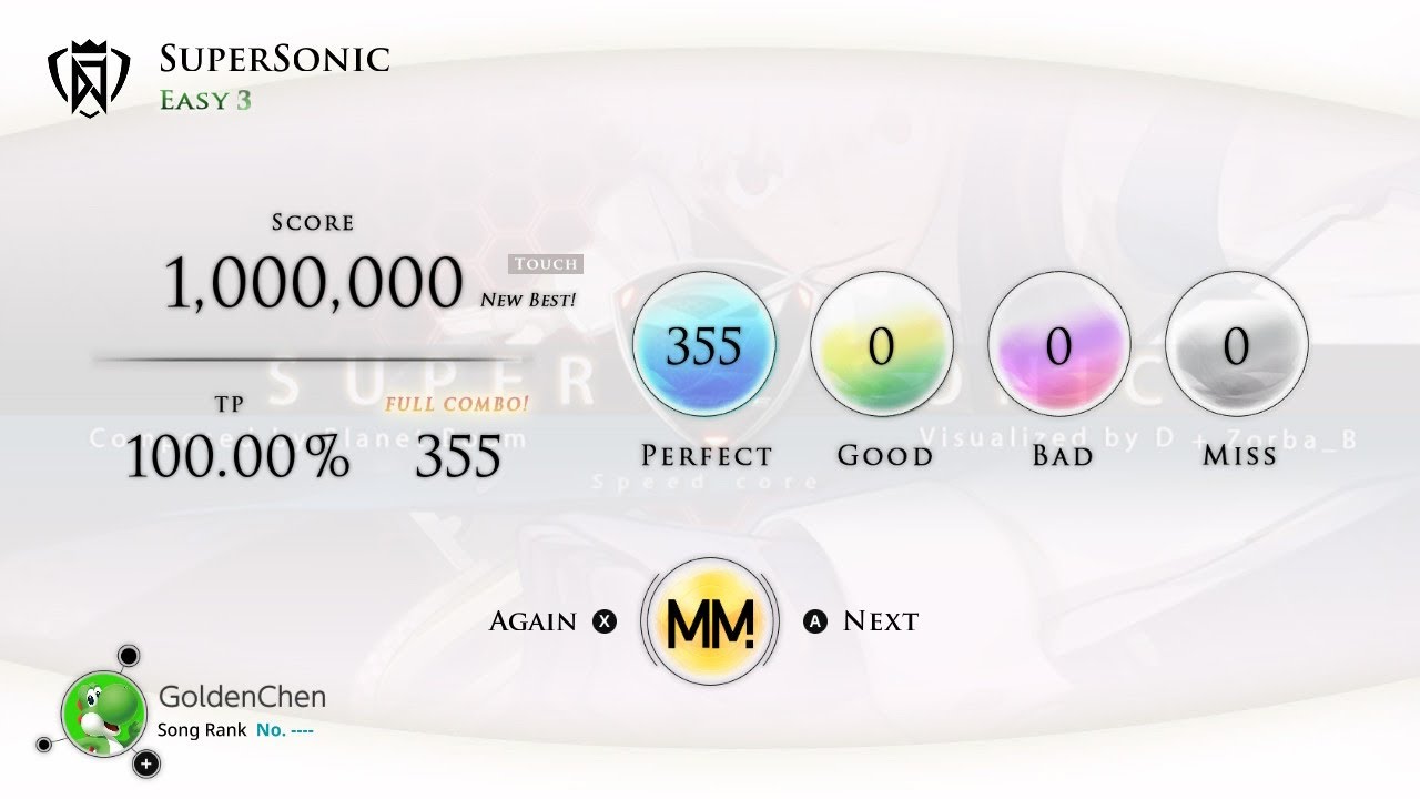 [Cytus α] DJ MAX Collaboration: SuperSonic Easy Million Master TP 100 ...