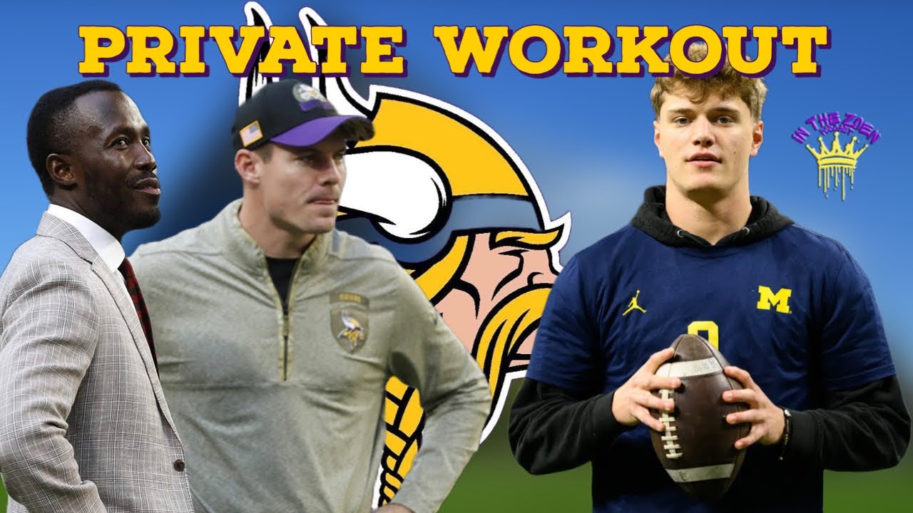 VIKINGS SET PRIVATE WORKOUT WITH JJ MCCARTHY - YouTube