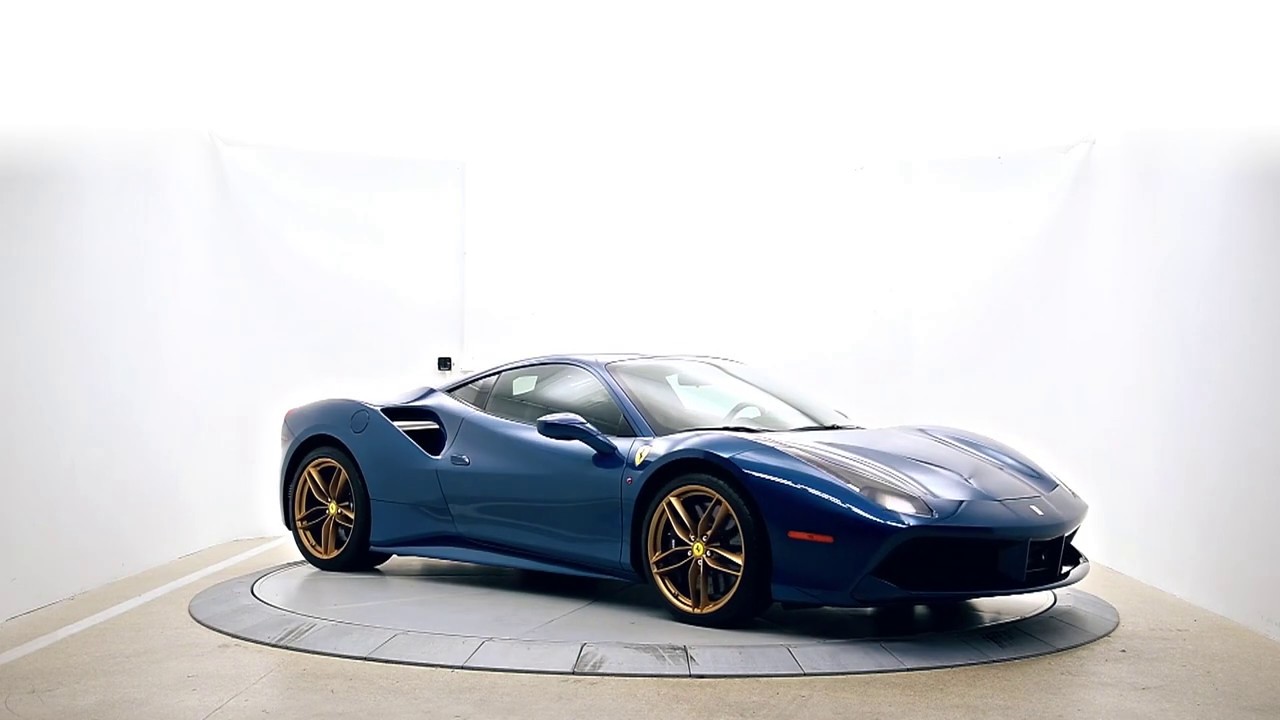 Ferrari 488 GTB abu dhabi blue - YouTube