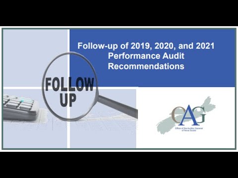 Follow-up of 2019, 2020, and 2021 Performance Audit Recommendations ...