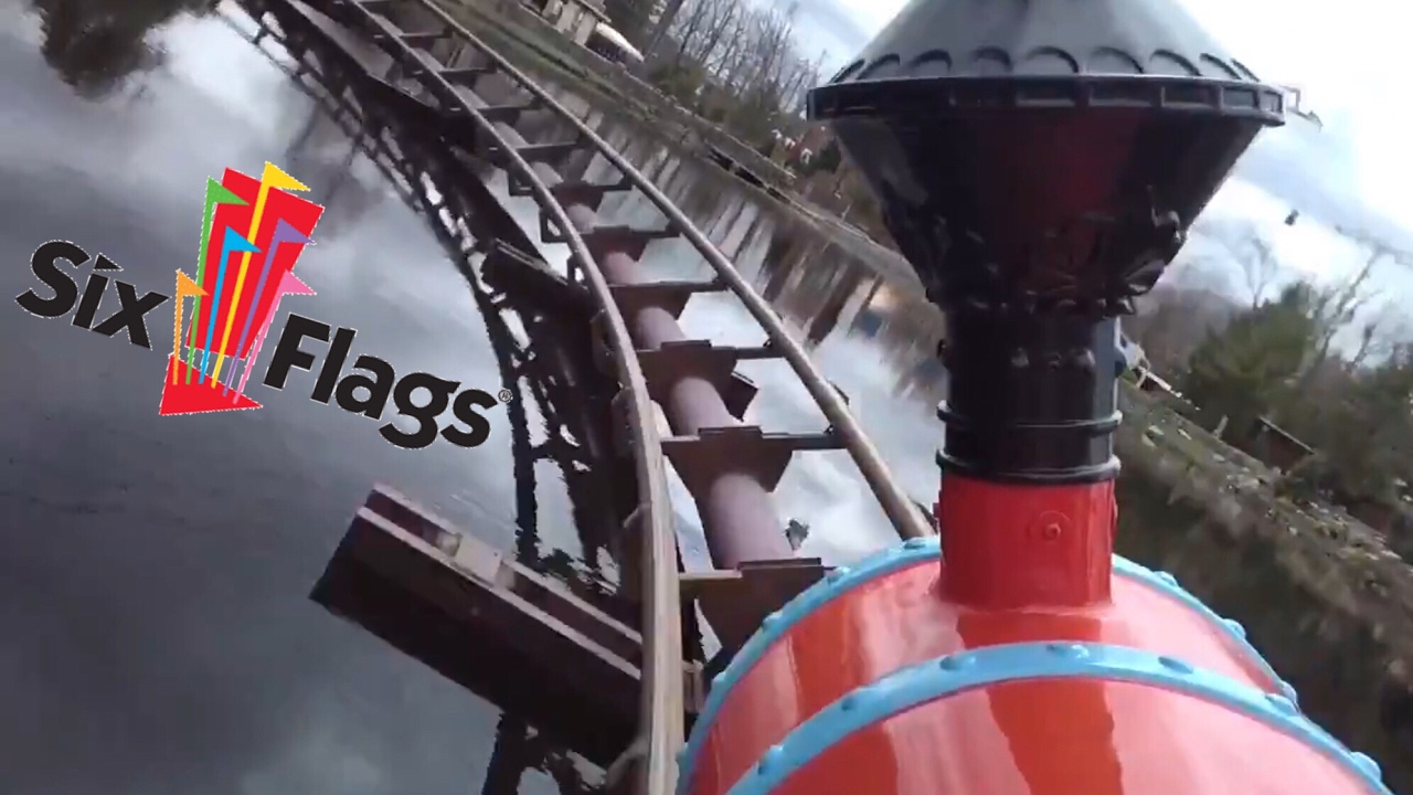 RUNAWAY MINE TRAIN at Six Flags Great Adventure Front Row POV - YouTube