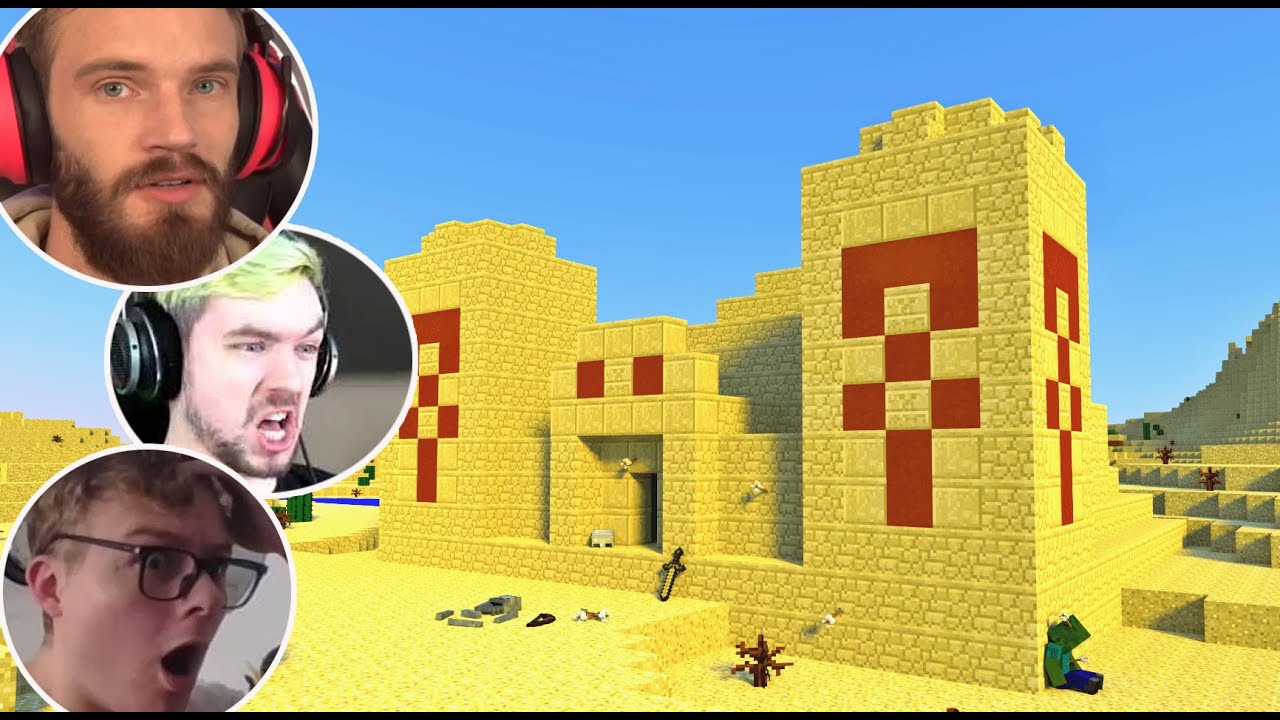 Gamers Reaction to First Seeing a Desert Temple in Minecraft - YouTube