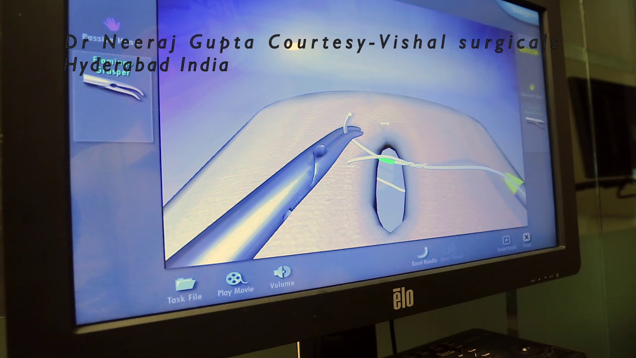 Suturing & knotting-Basic technique on Simbionix-medical simulator ...