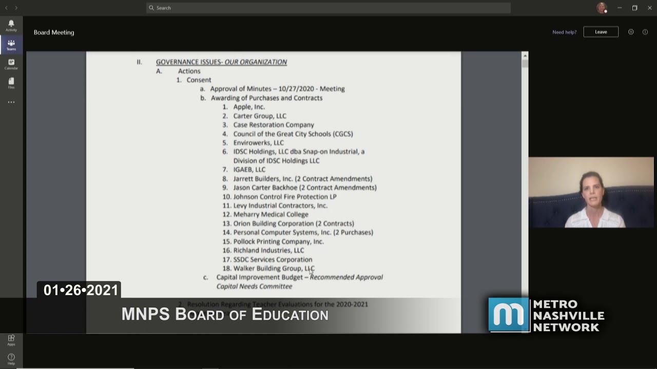 01/26/21 MNPS Board of Education - YouTube