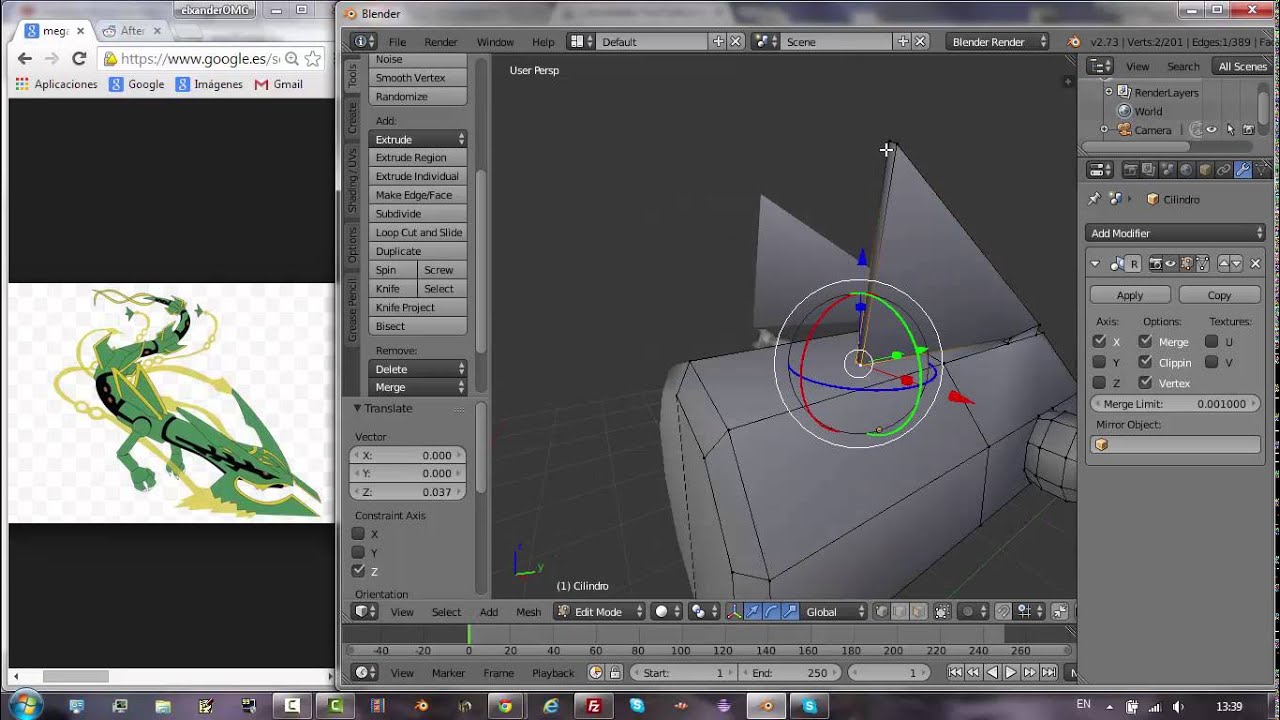 Blender || Modelando a Mega-Rayquaza || 10xAcelerado || Parte#1 - YouTube