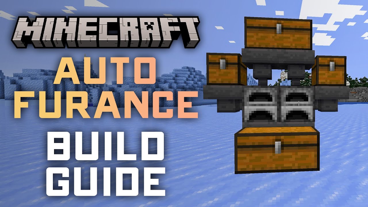 How to Craft the most BASIC Automatic Furnace in Minecraft - YouTube