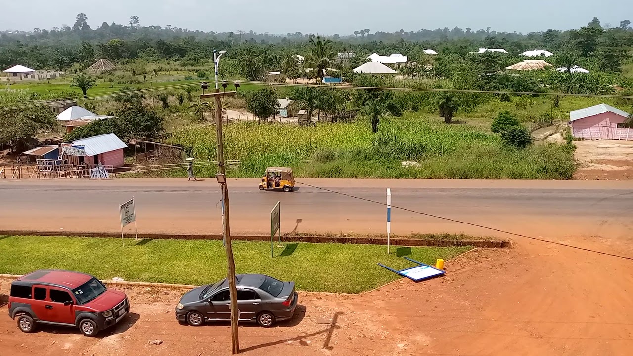 site viewing, part of Goaso in Ahafo Region, Ghana - YouTube