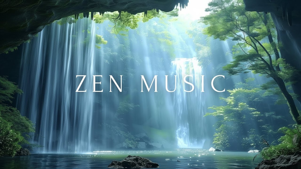 Zen by the Waterfall｜Japanese Traditional Music｜Koto, Flute, Shamisen ...