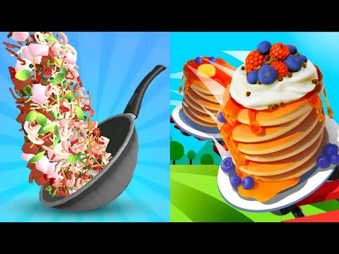 Noodle Run 🆚 Pancake Run | All Levels Game Mobile Walkthrough Pro ...