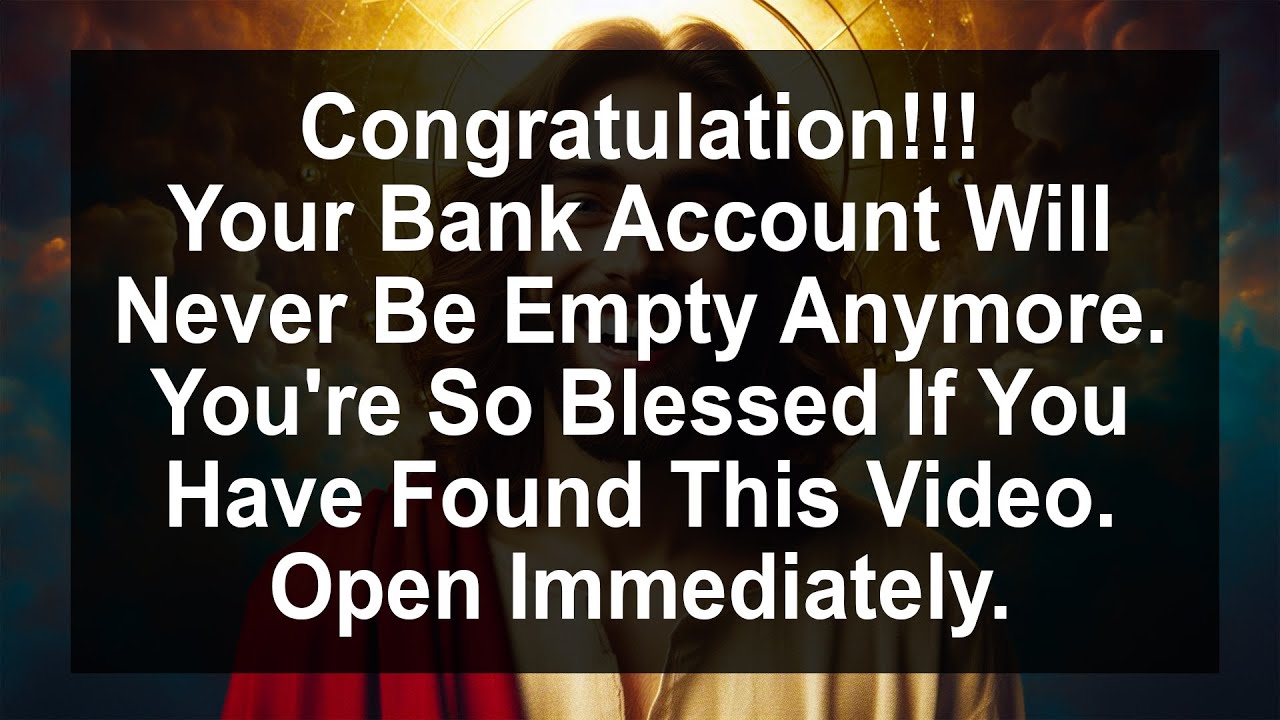 God Says ️ My Child Congratulation YOUR BANK ACCOUNT WILL NEVER BE ...