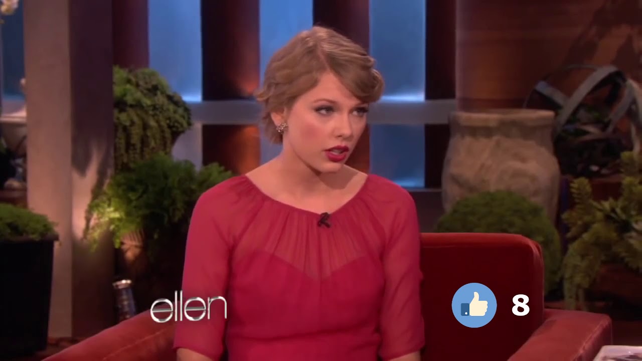 Interview with Taylor Swift: overuse of the word 'like' on Ellen Show ...