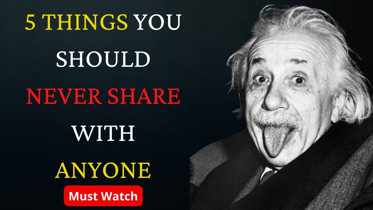 📢5 Things You Should Never Share With Anyone ☝ | Motivational Quotes ...