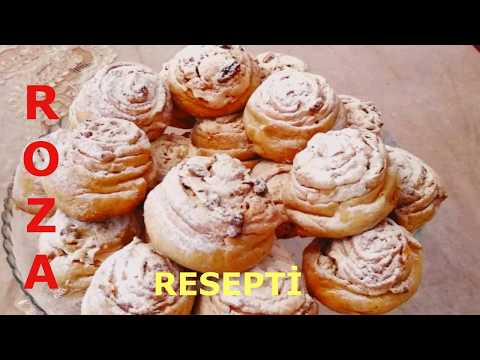 ROZA  ♥ ŞİRNİYATI RESEPTİ ♥ TEZ ASAN VƏ DADLI ♥ Печенье Роза Рецепт