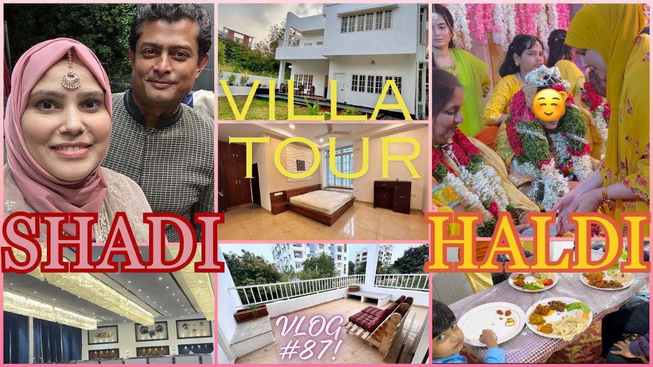 Hyderabadi Haldi to Shaadi | Villa Tour | Wedding At My Fav Place ...