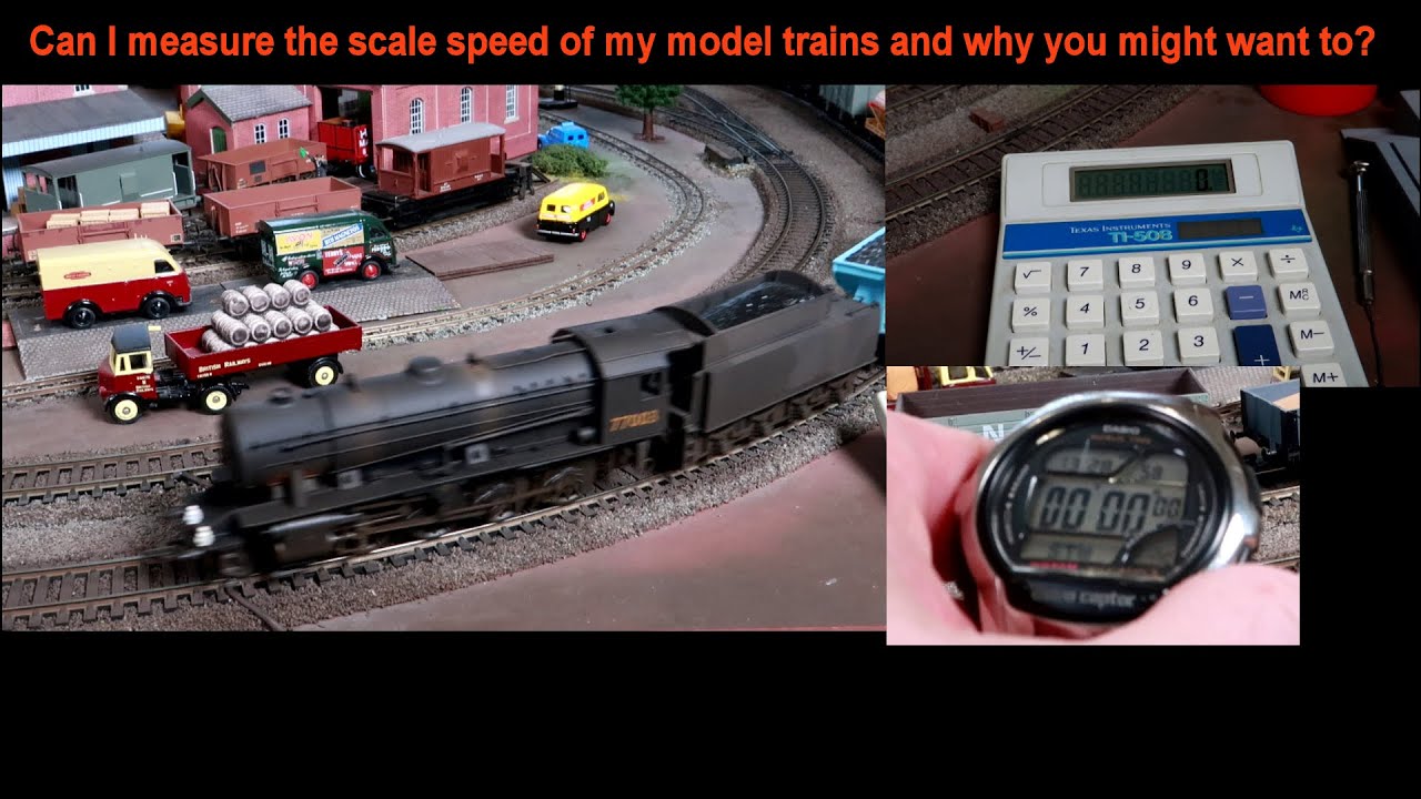 How to measure the scale speed of OO scale model trains - YouTube