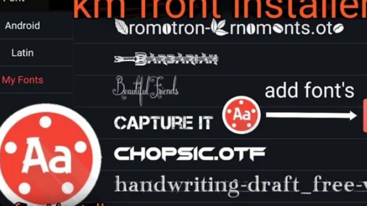 km fonts Installer Custom in kiemastein km fonts Installer / How to ...