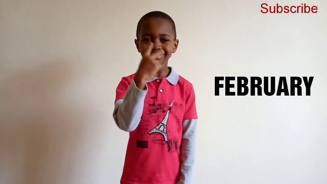 Kenyan sign language #months of the year - YouTube
