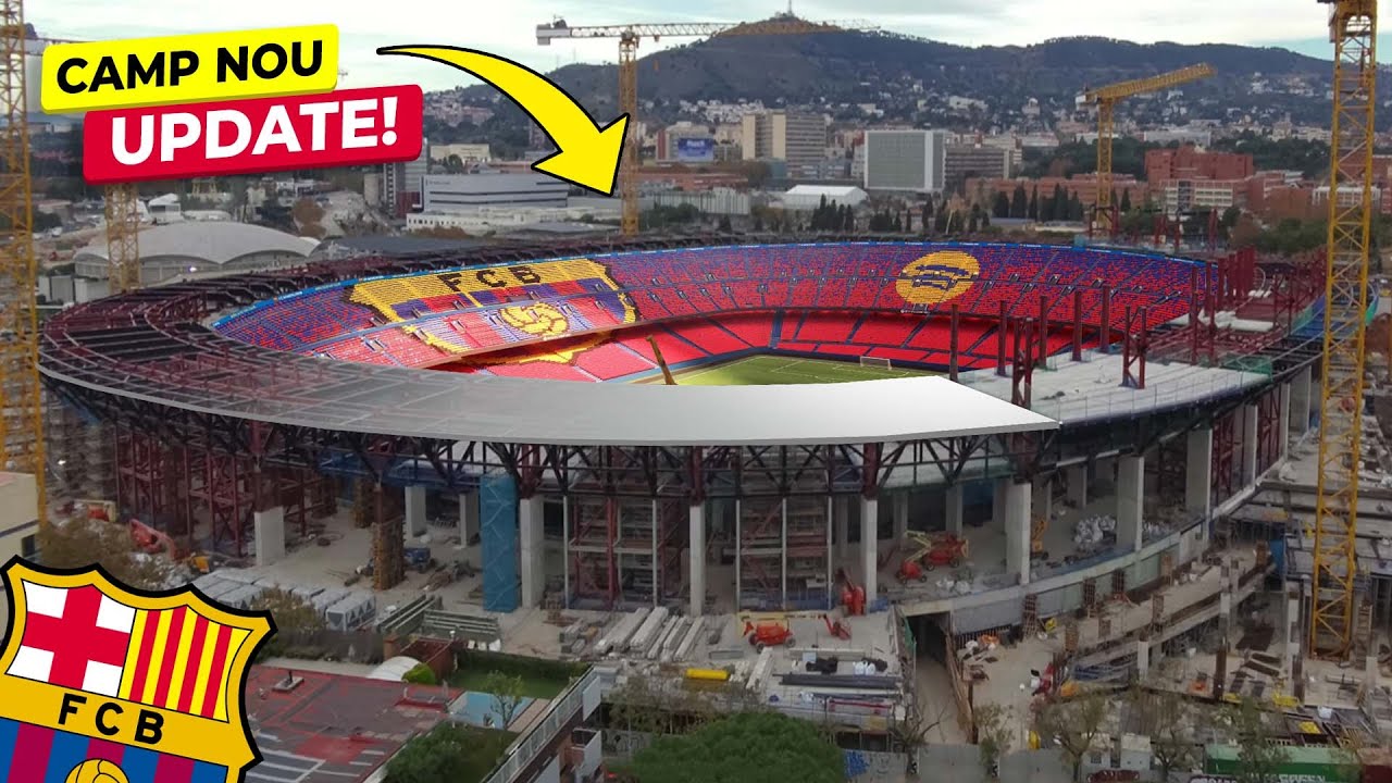 NEW Camp Nou Construction Update (December 6, 2024) - YouTube