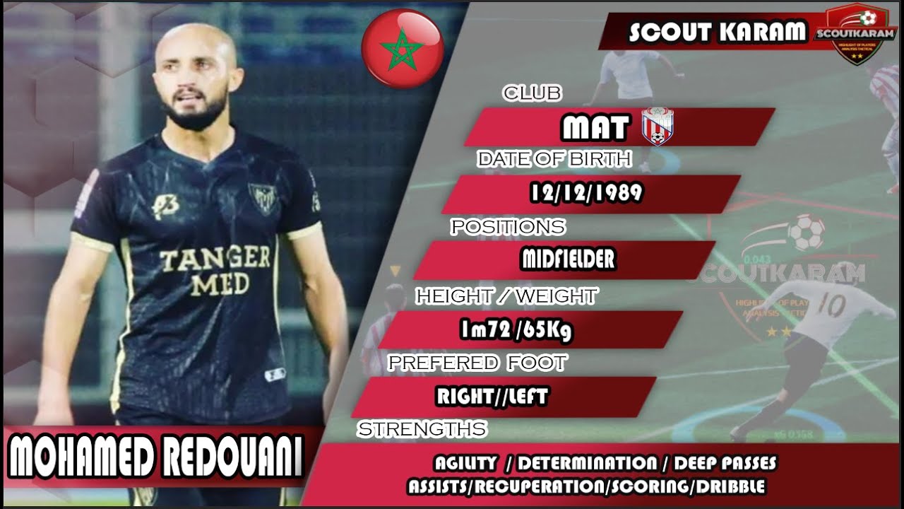 ⚫MOHAMED REDOUANI ⚫ [MAT-MOROCCO] [19] [**MIDFIELDER**] |SKILLS ...