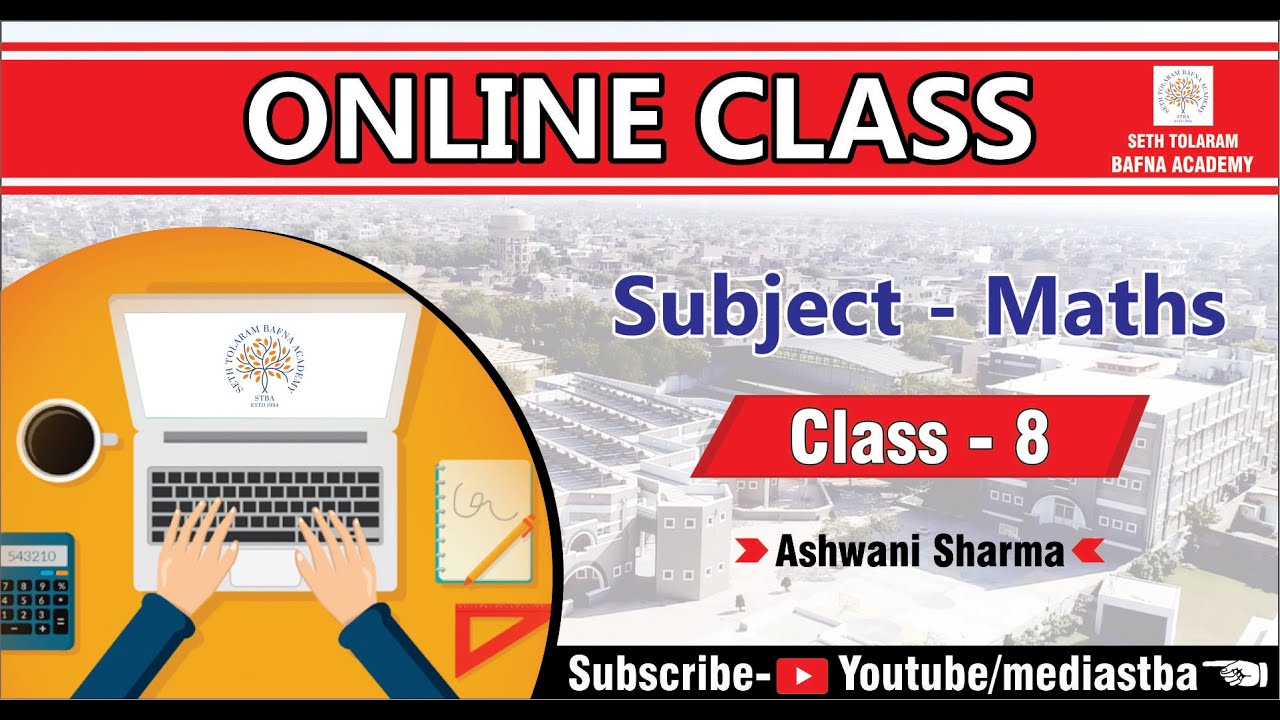 STBA Online Class 8 Subject : Mathematics - YouTube