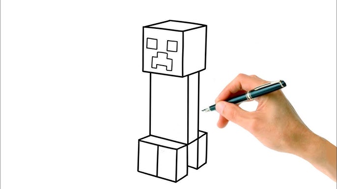 How To Draw A Creeper On Minecraft