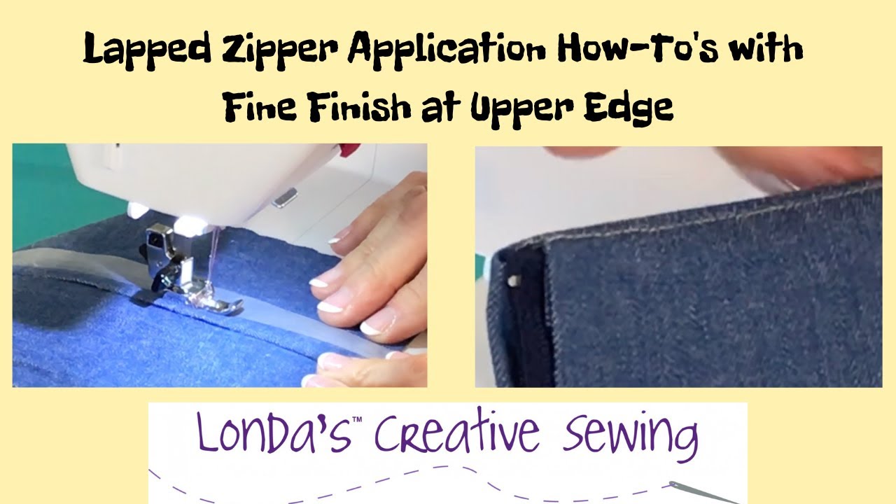 Lapped Zipper Application - Londa's Full and EZ How-to's for Sewing ...